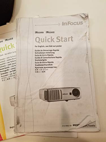 InFocus IN1100 Ultra Mobile DLP Projector, 2.75 lbs, XGA, 2100 Lumens