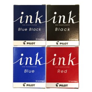 Pilot Fountain Pen Ink Cartridge [black] 12-Pack (IRF12SB)