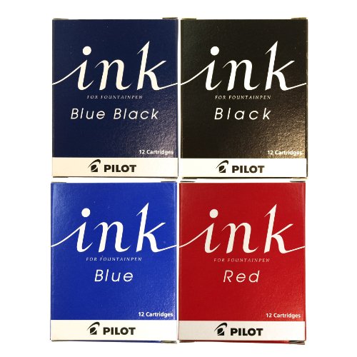 Pilot Fountain Pen Ink Cartridge [black] 12-Pack (IRF12SB)