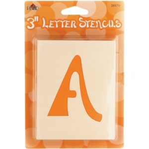 plaid letter stencil value pack (3-inch), 28870 swashbuckle