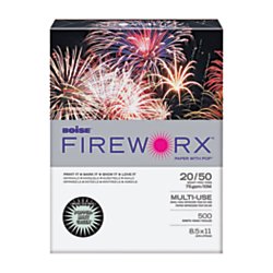 boise fireworx color copy/laser paper, 20 lb, letter size (8.5 x 11), popper-mint green, 500 sheets (mp2201-gn)