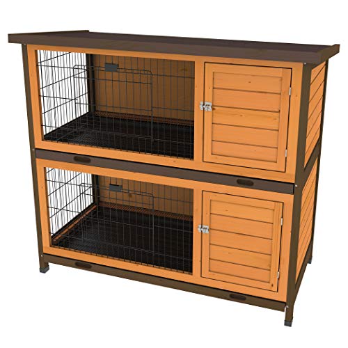 Ware Manufacturing Premium Plus Double Decker Hutch for Rabbits and Small Pets