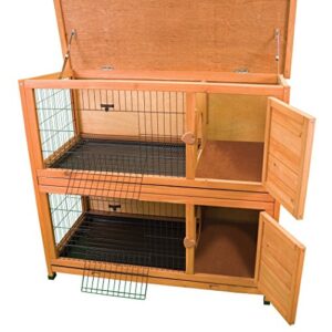 Ware Manufacturing Premium Plus Double Decker Hutch for Rabbits and Small Pets