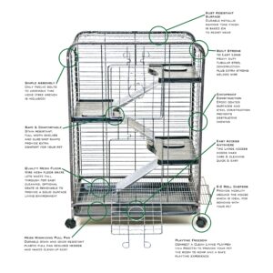 ware 4-level indoor ferret/chinchilla hutch