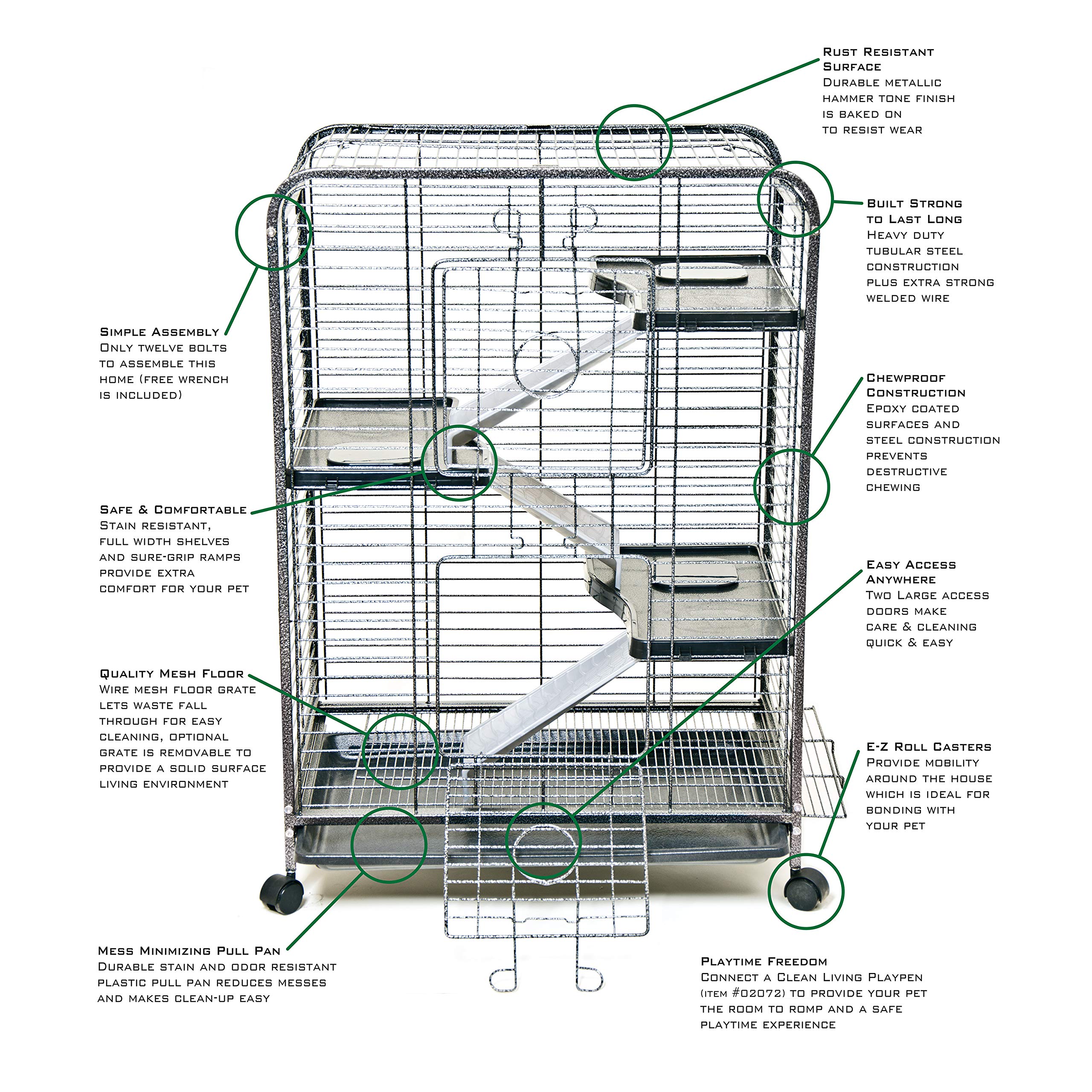 Ware 4-Level Indoor Ferret/Chinchilla Hutch