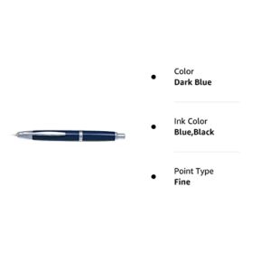 PILOT "Capless (special alloy nib) / Dark Blue" [nib: Fine]