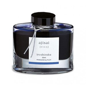 pilot iroshizuku fountain pen ink - 50 ml bottle - ajisai hydrangea (purple blue) (japan import)