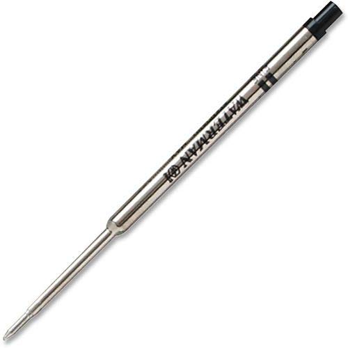 Waterman Ballpoint Pen Refill, Medium Point, Black Ink (834254)