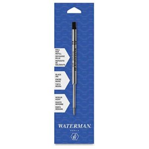 Waterman Ballpoint Pen Refill, Medium Point, Black Ink (834254)