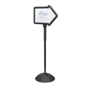 Safco Products Write Way Directio0l Arrow Sign 4173BL Black Magnetic Dual-Sided Dry Erase Board Indoor and Outdoor Use