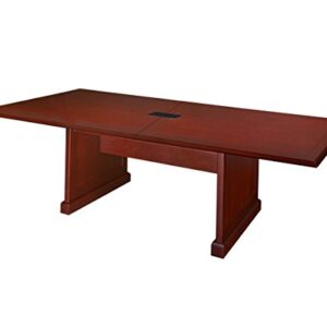 Regency Prestige 96 by 48-Inch Conference Table with Power Data Grommet, Mahogany