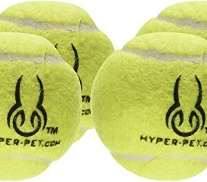 Hyper Pet MINI Tennis Balls for Dogs (Pet Safe Dog Ball Dog Tennis Balls for Exercise & Training) Dog Ball Interactive Dog Toys work with Hyper Pet K9 Kannon MINI Dog Ball Launcher - 4 Pack MINI Green