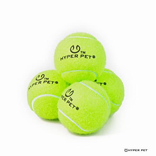 Hyper Pet MINI Tennis Balls for Dogs (Pet Safe Dog Ball Dog Tennis Balls for Exercise & Training) Dog Ball Interactive Dog Toys work with Hyper Pet K9 Kannon MINI Dog Ball Launcher - 4 Pack MINI Green