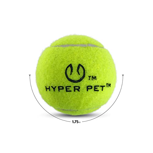 Hyper Pet MINI Tennis Balls for Dogs (Pet Safe Dog Ball Dog Tennis Balls for Exercise & Training) Dog Ball Interactive Dog Toys work with Hyper Pet K9 Kannon MINI Dog Ball Launcher - 4 Pack MINI Green