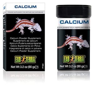 exo terra calcium powder supplement for reptiles and amphibians, 3.2 oz., pt 1851