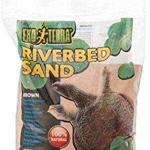 Exo Terra Dog Riverbed Sand, 10-Pound, Brown, for Small Breeds