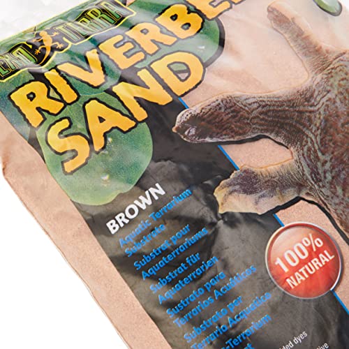 Exo Terra Dog Riverbed Sand, 10-Pound, Brown, for Small Breeds