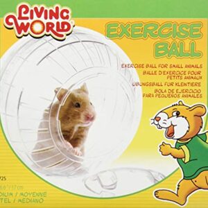 Living World Plastic Hamster Exercise Ball with Stand, 6-3/5-Inch