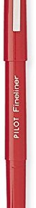 PILOT Fineliner Marker Pens, Fine Point, Red Ink, 12-Pack (11015)