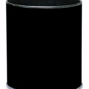 Witt Industries 66BK Executive Waste Basket Receptacle, Steel, 4 gal, Black