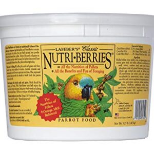 LAFEBER'S Classic Nutri-Berries Pet Bird Food, Made with Non-GMO and Human-Grade Ingredients, for Parrots, 3.25 lb