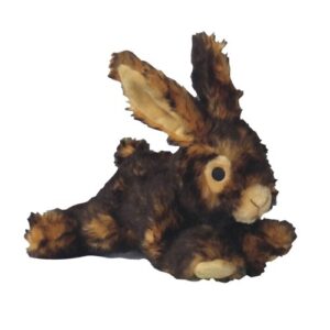 pet lou 00839 medium plush dog chew toy, 8-inch rabbit, small breeds