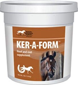 kentucky performance prod 044045 ker-a form coat & hoof supplement for horses, 3 lb