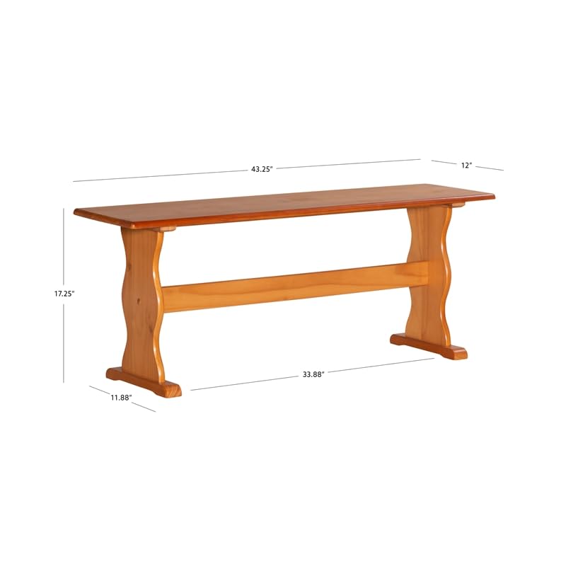 Linon Chelsea Bench Natural