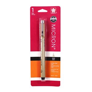 sakura pigma 30081 micron blister card ink pen set, black, 005 1ct