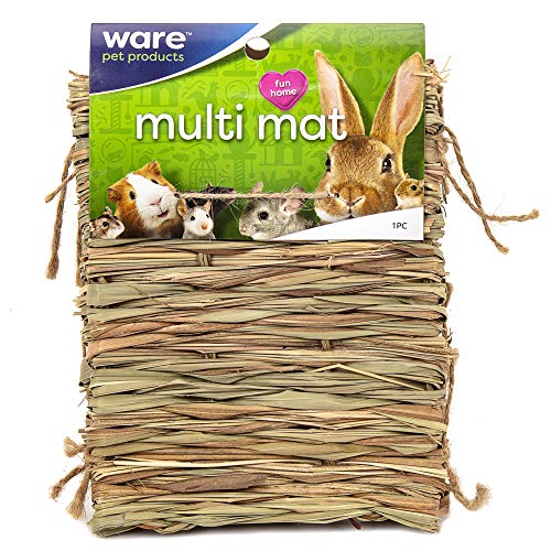 Ware Manufacturing Natural Handwoven Grass Multi-Use Pet Mat for Small Animals