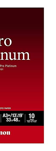 Canon 2768B018 Photo Paper Pro Platinum, 13 x 19 Inches, 10 Sheets