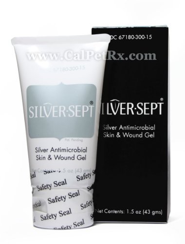 Silver-Sept 1.5Oz Antimicrobial Skin & Wound Gel