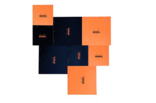 Rhodia Classic French Paper Pads Ruled with Margin 6 in. x 8 1/4 in. Orange (16600C)