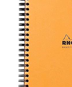 Rhodia Orange Meeting Notebook 16 x 21 cm,