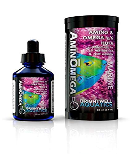 Brightwell Aquatics AminOmega - Amino & Omega - 3/6 HUFA Supplement for All Marine Fish & Reef Aquariums