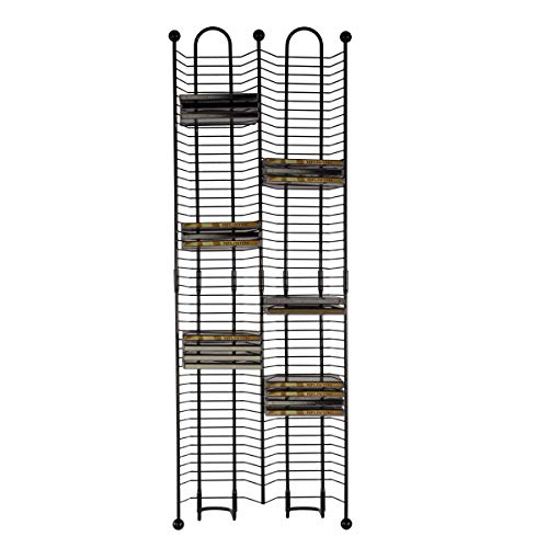 Atlantic Nestable 100 CD Tower - Holds 100 CDs, Efficient Side by Side Space-Saving Design, Heavy Gauge Steel Construction, Gunmetal Finish PN63705079