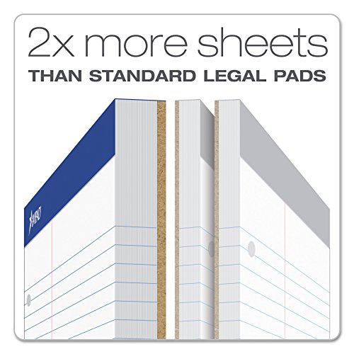 Ampad Double Sheet Writing Pads, Narrow Ruled, Size 8.5 x 11.75 Inches, White Paper, 100 Sheets Per Pad (20-346)