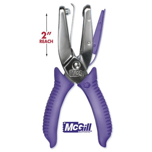 McGill 2" Reach Punchline Hole Punch, 5/16 Inch Round, Chrome/Purple