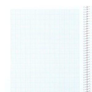 National Engineering and Science Notebook, Quadrille Rule (10 sq/in), White Cover, (60) 11 x 8.5 Sheets