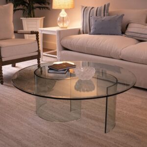 30" Round Tempered Glass Table Top 1/2" Thick Ogee Edge