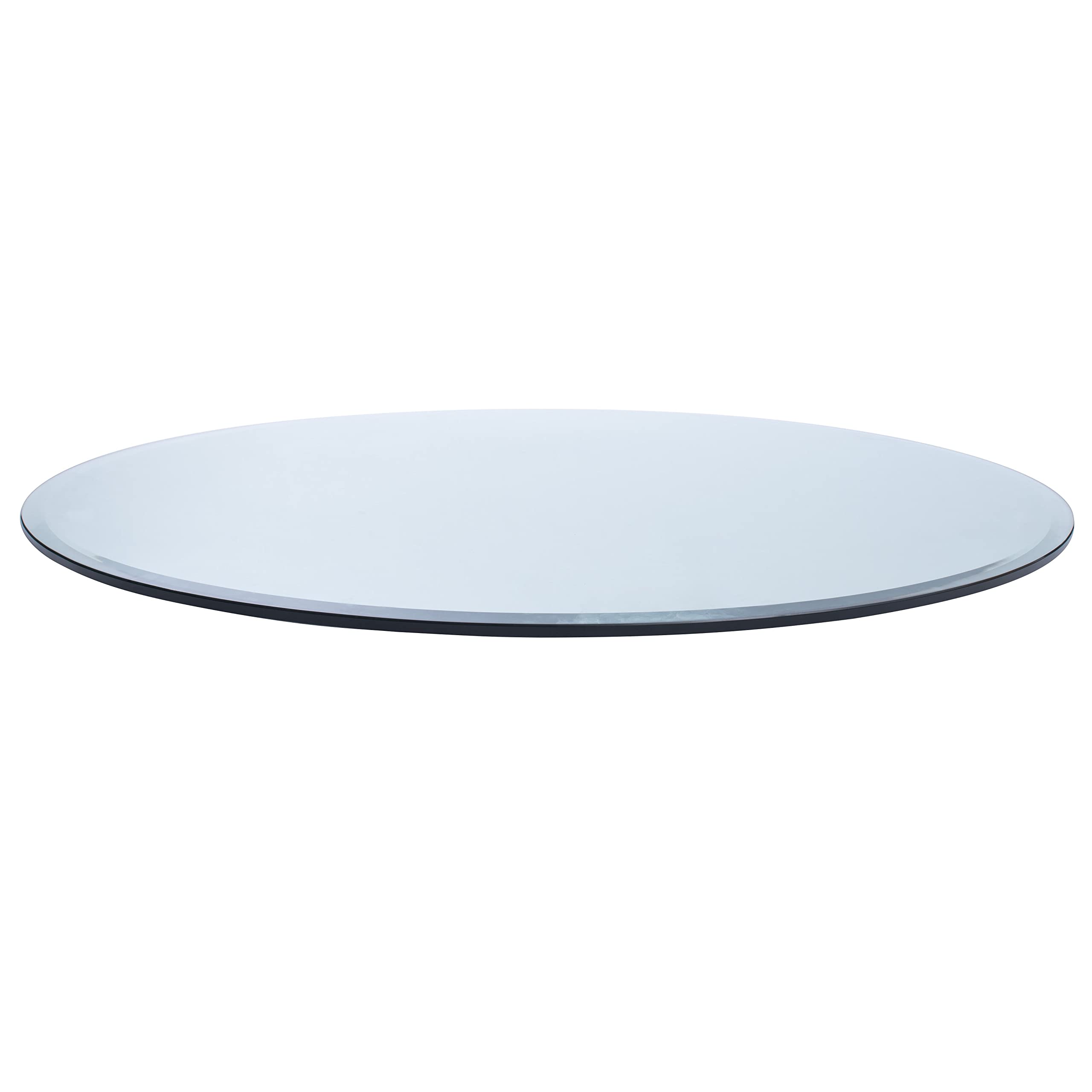 30" Round Tempered Glass Table Top 1/2" Thick Ogee Edge