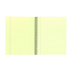 National Brown Board Cover Notebook, Narrow Ruled, 1 Subject, Green Eye-Ease Paper, 10" x 8", 80 Sheets (33008)