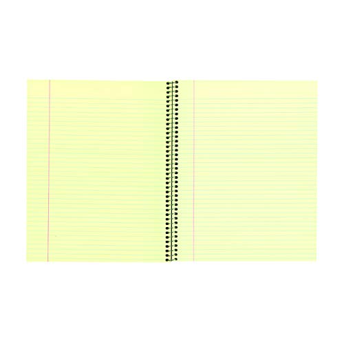 National Brown Board Cover Notebook, Narrow Ruled, 1 Subject, Green Eye-Ease Paper, 10" x 8", 80 Sheets (33008)