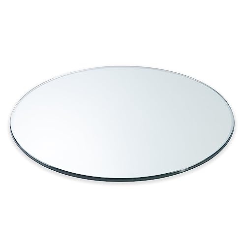 45" Round Clear Tempered Glass Table Top 1/4" Thick Flat Polished Edge