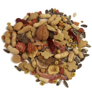 F.M. Brown's Tropical Carnival, Natural Parrot, Cockatoo, and Macaw Food for Big Beaks with Fruits, Veggies, Nuts, and Grains, Vitamin-Nutrient Fortified Daily Diet, 4 lb