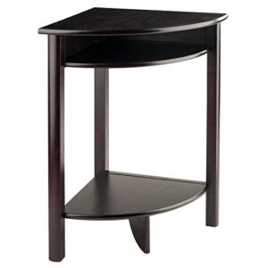 winsome liso corner desk, espresso