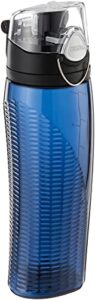 thermos nissan intak hydration water bottle with meter, blue