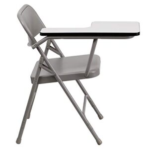 Flash Furniture Ralph Premium Steel Folding Chair with Right Handed Tablet Arm