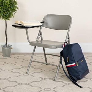 Flash Furniture Ralph Premium Steel Folding Chair with Right Handed Tablet Arm