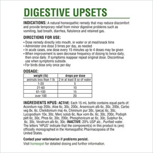 HomeoPet Digestive Upsets Natural Pet Digestive Support, Supports Temporary Relief from Digestive Problems, 15 Milliliters